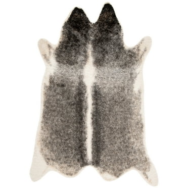 Loloi II Maddox Printed Cowhide Patchwork Ivory / Grey Area Rug ...