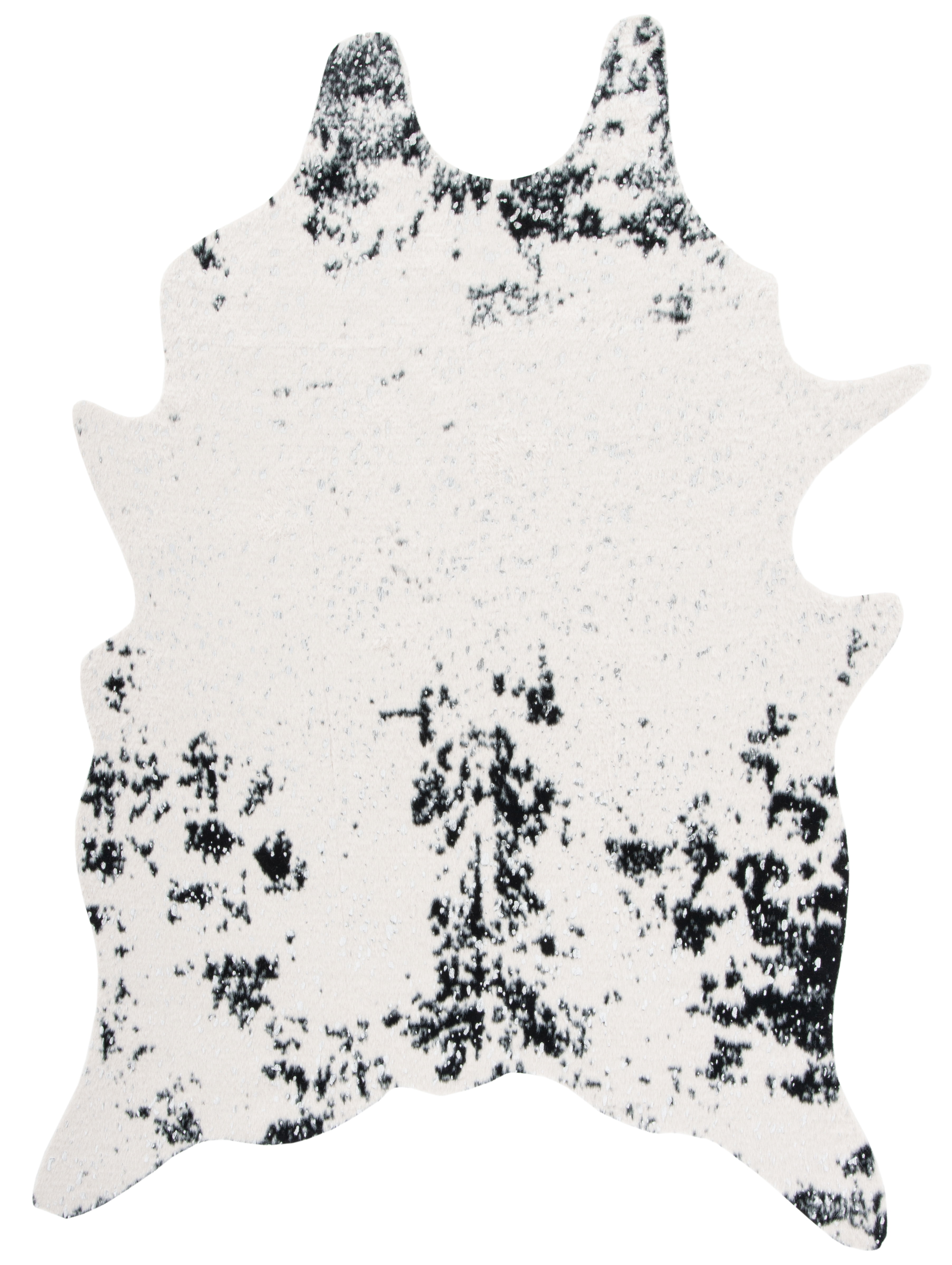 SAFAVIEH Faux Cow Hide Dalia Novelty Area Rug, Beige/Black, 6' x 8 ...