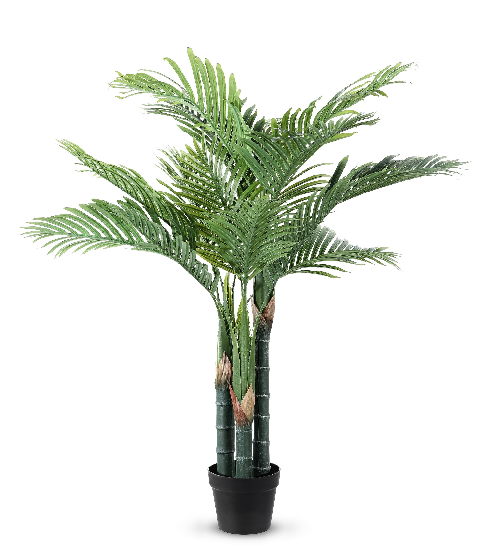 SAFAVIEH Faux Golden Can Palm 49" Potted Tree, Green - Walmart.com