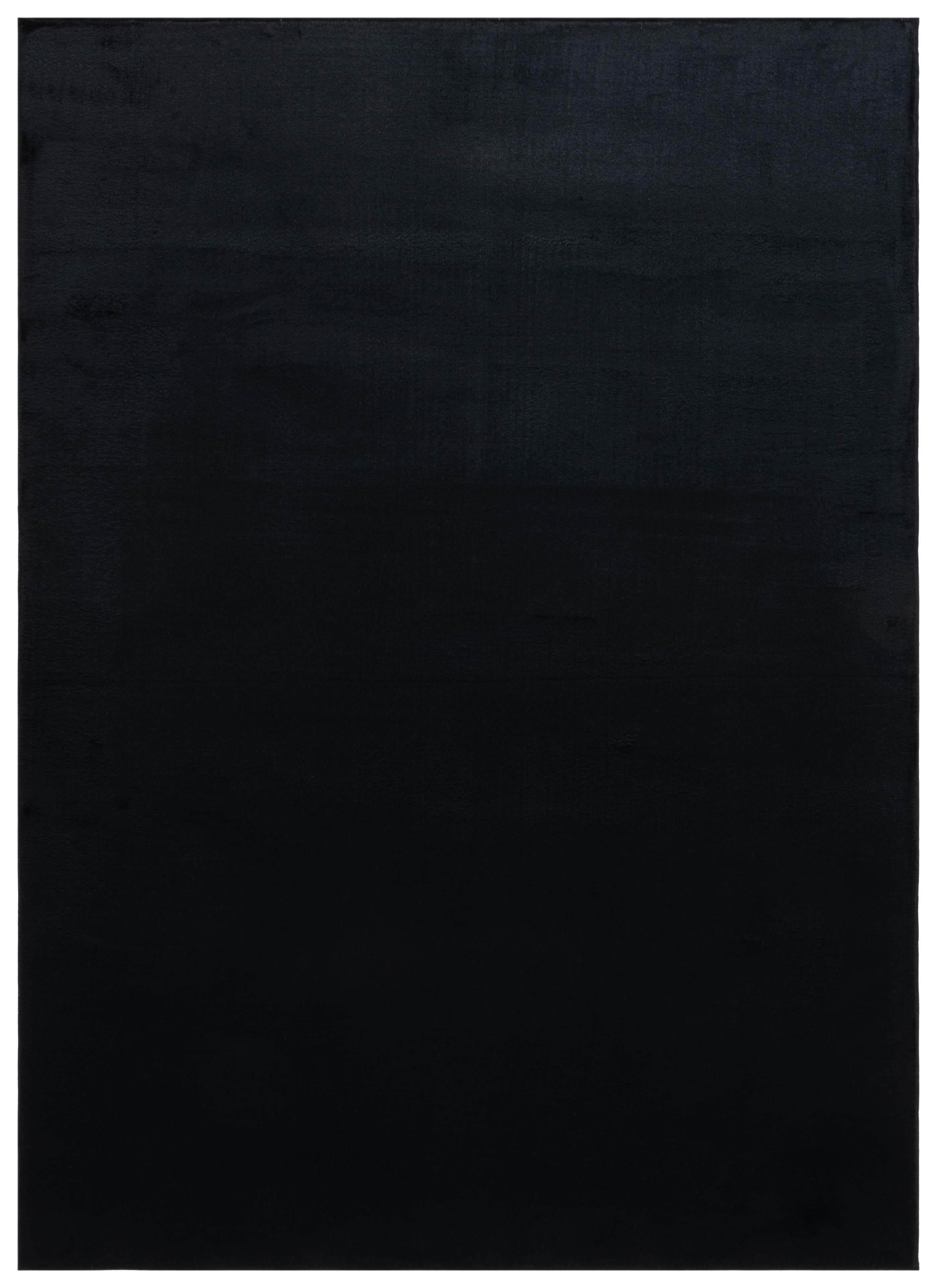 SAFAVIEH Faux Rabbit Fur Daven Solid Area Rug, Black, 5' x 7' - Walmart.com