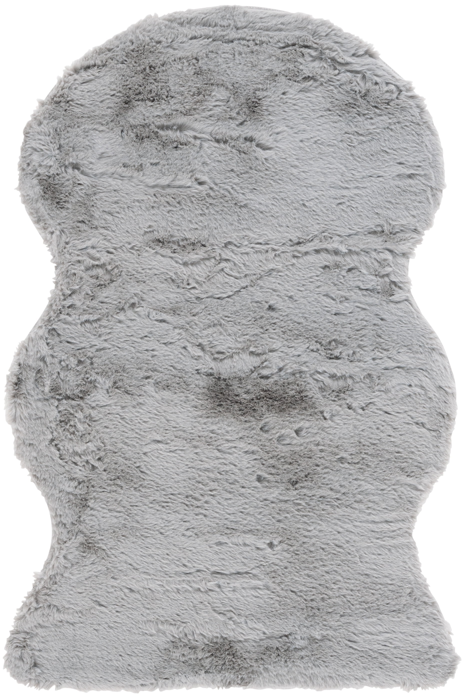 SAFAVIEH Faux Sheep Skin Alexus Geometric Area Rug, Grey, 2' x 3 ...