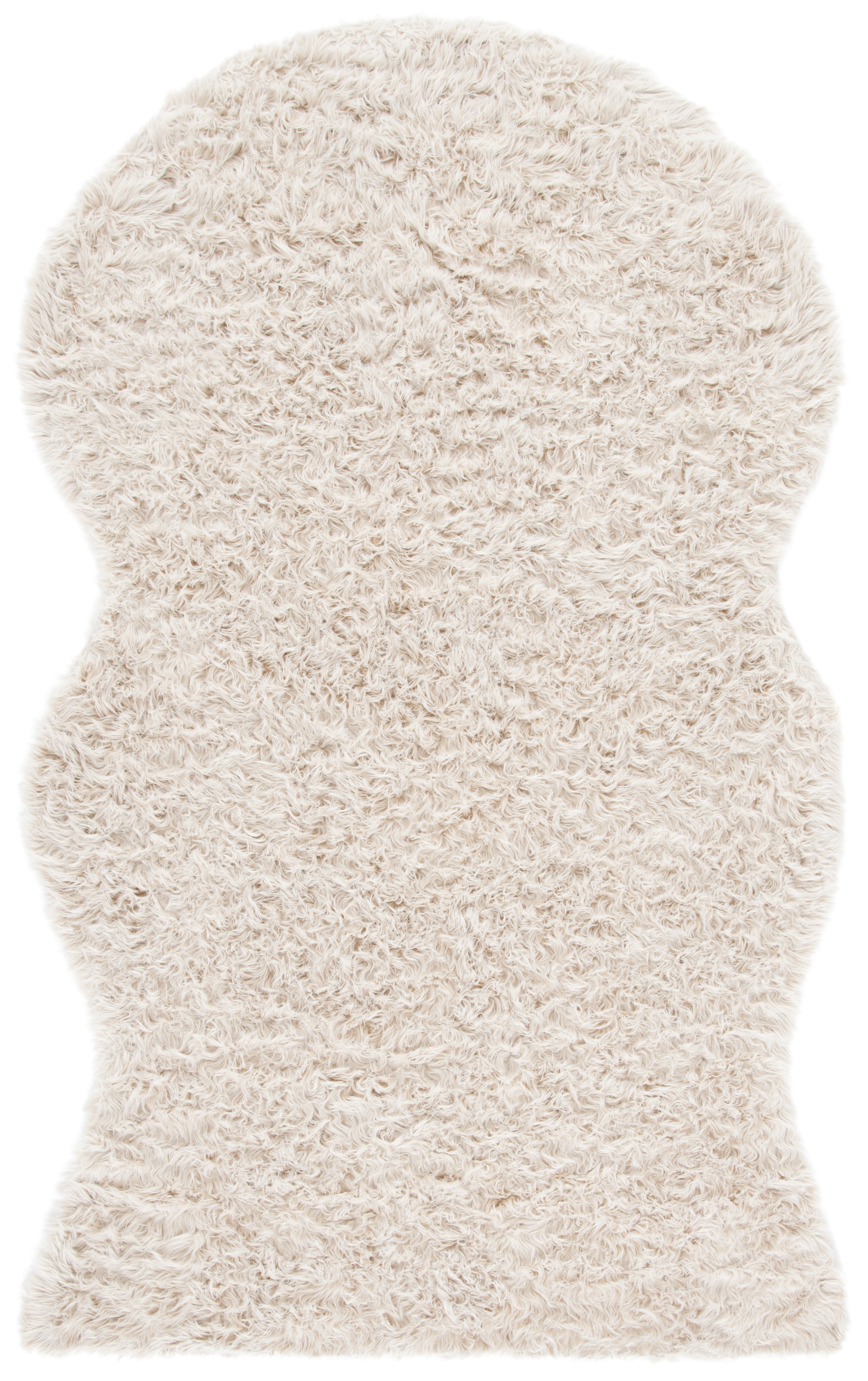 SAFAVIEH Faux Sheep Skin Jadyn Animal Area Rug, Beige, 5' x 7 ...