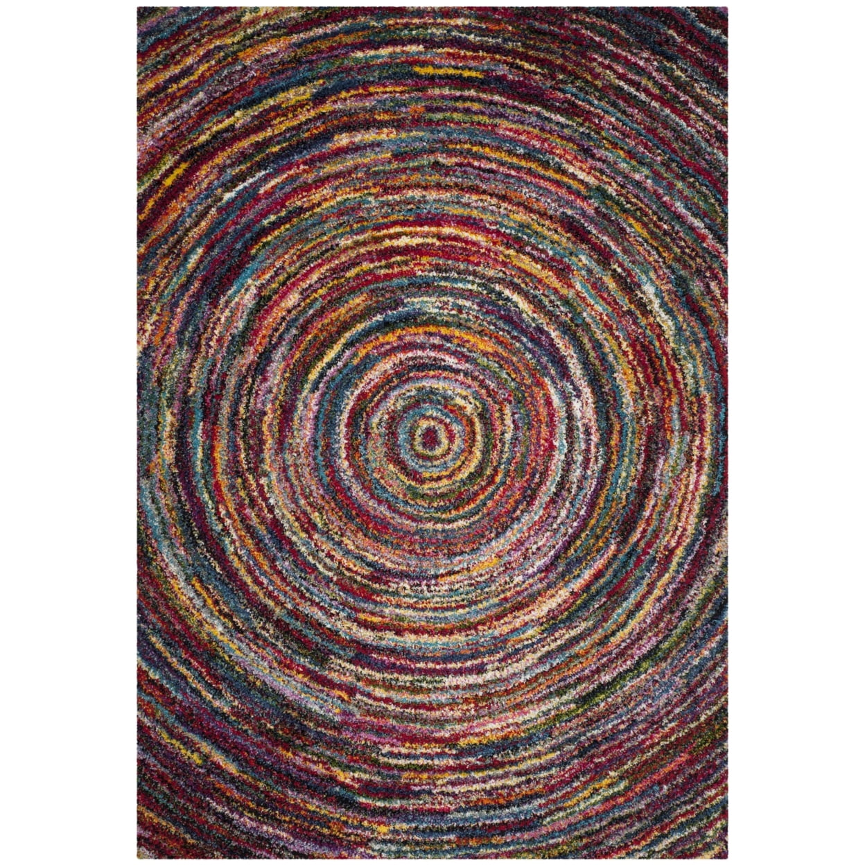 SAFAVIEH Fiesta Shag Collection FSG360M Multi Rug - Walmart.com