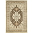SAFAVIEH Florenteen Eden Traditional Area Rug, Ivory/Brown, 5'1" x 7'7 ...