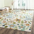SAFAVIEH Four Seasons Christinabella Floral Area Rug, Ivory/Multi, 8' x ...