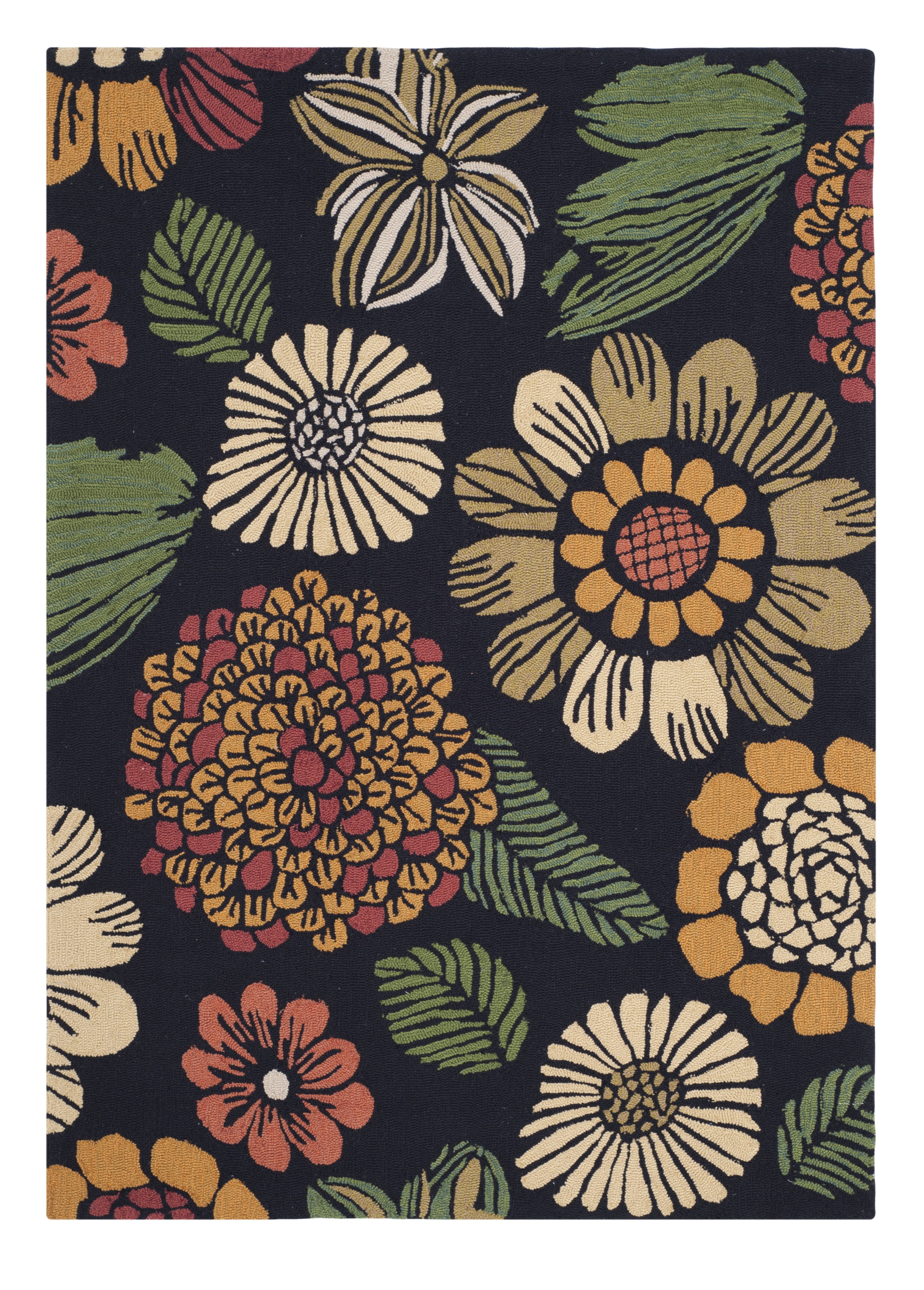 SAFAVIEH Four Seasons Daria Abstract Area Rug, Black, 4' x 6' - Walmart.com