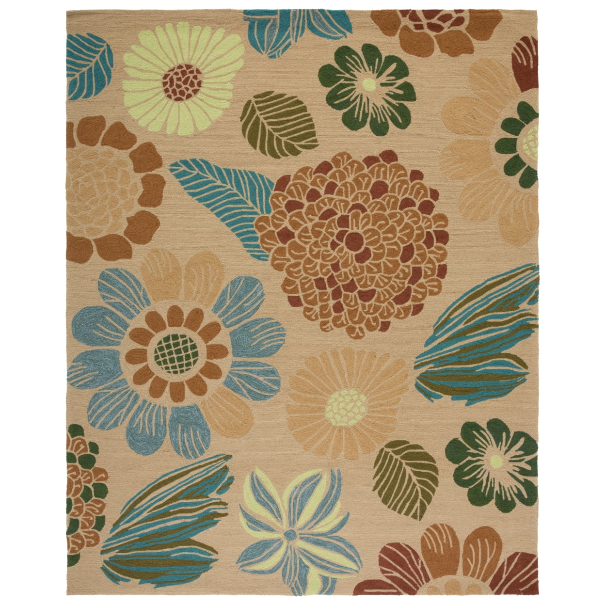 SAFAVIEH Four Seasons Daria Abstract Area Rug, Creme, 8' x 10 ...