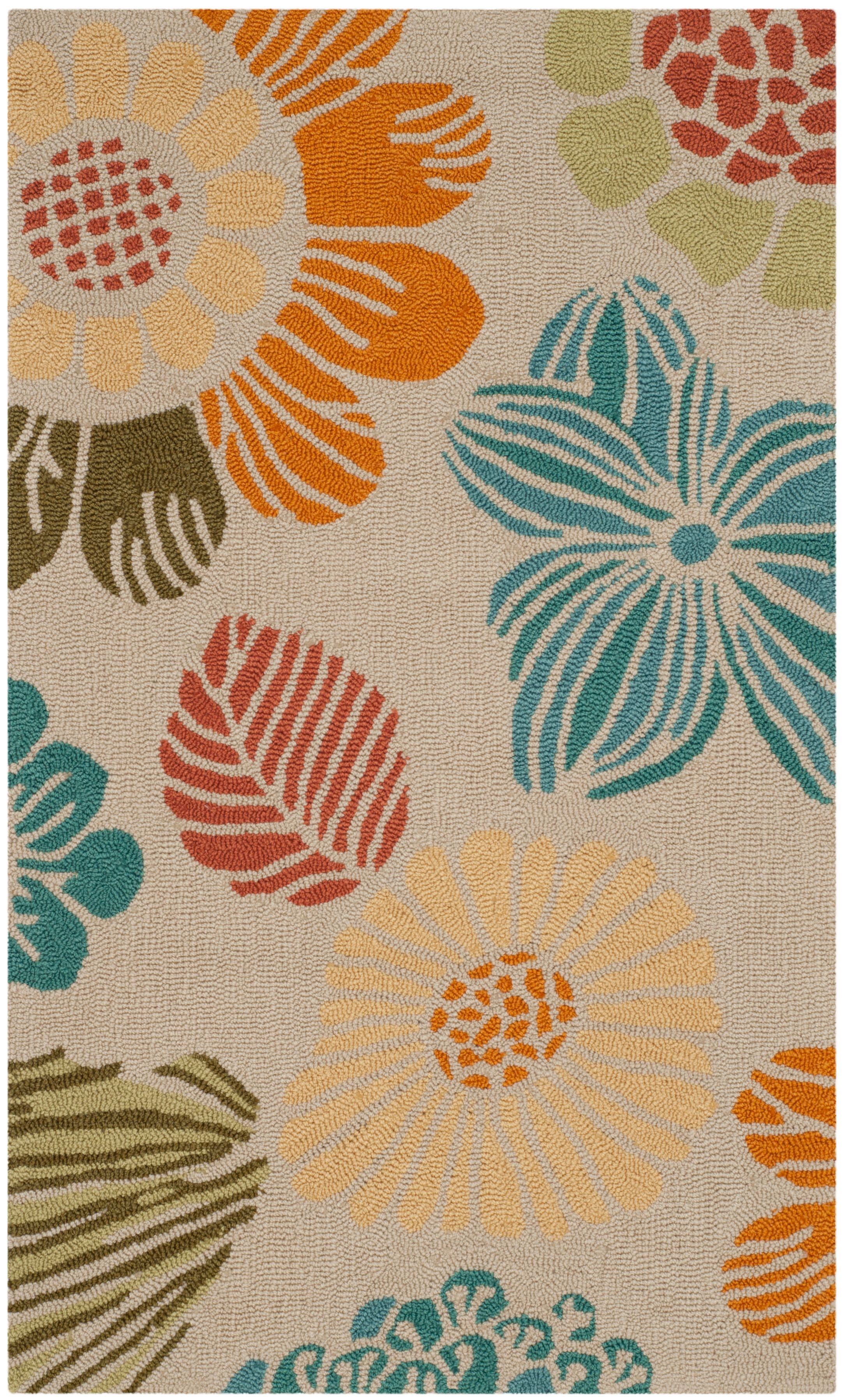 SAFAVIEH Four Seasons Daria Abstract Area Rug, Ivory, 2'3" x 3'9 ...
