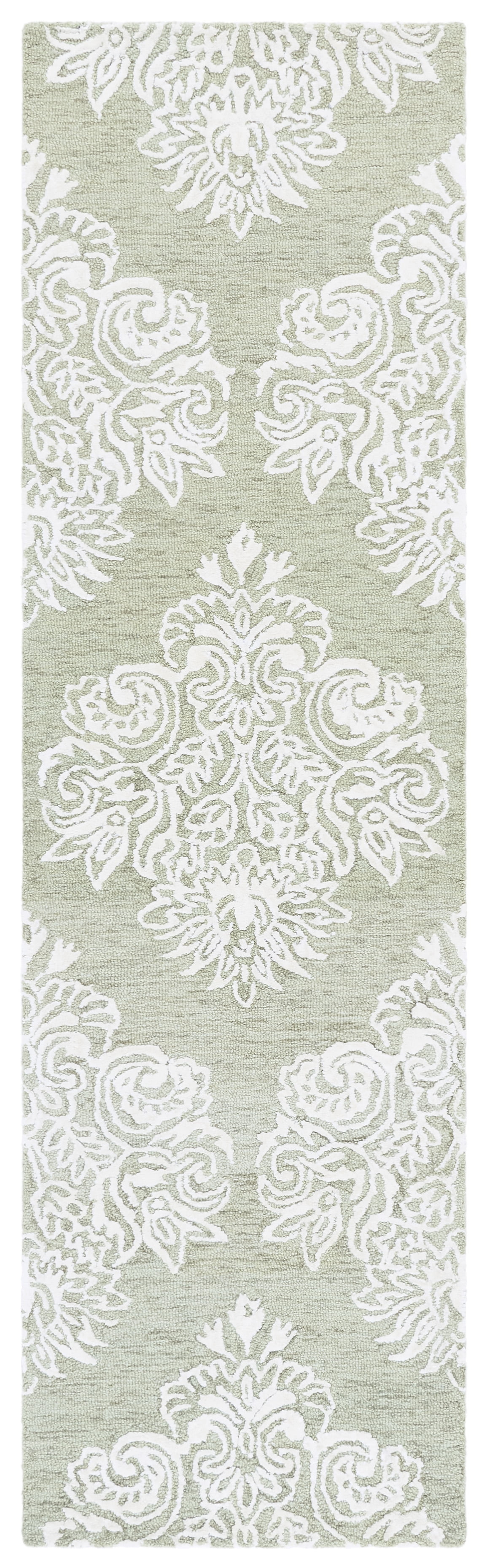 SAFAVIEH Glamour Dedan Floral Runner Rug, Sage/Ivory, 2'3" x 8 ...