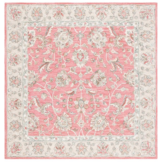 SAFAVIEH Glamour GLM628U Handmade Pink / Beige Rug - Walmart.com