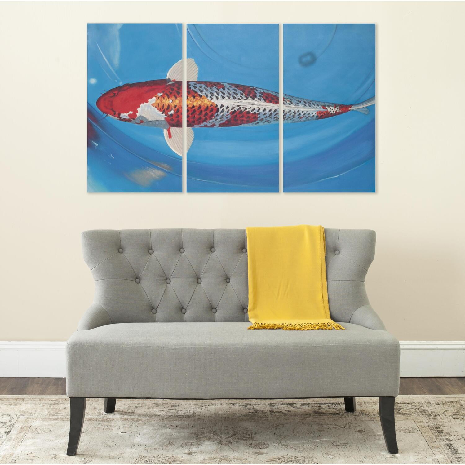 SAFAVIEH Go Fish Triptych Wall Art 18" x 32" - Walmart.com