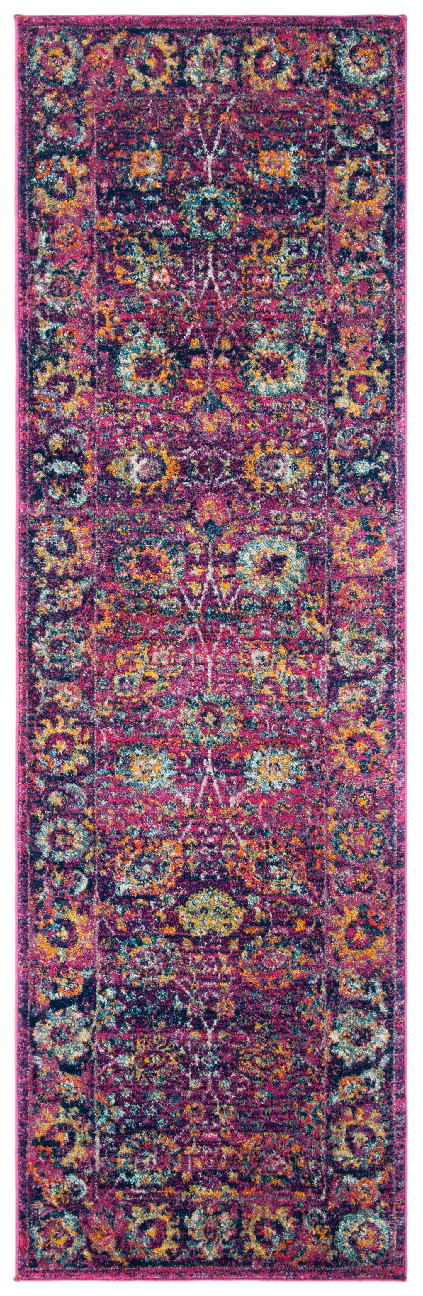 SAFAVIEH Granada Katee Oriental Runner Rug, Fuchsia/Multi, 2'2" x 5 ...