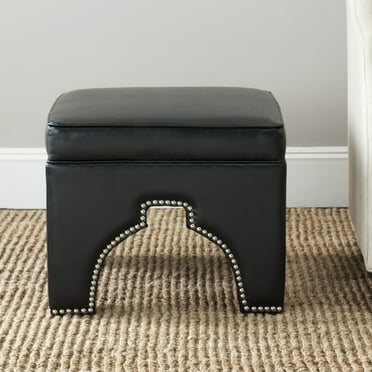 Safavieh Angelea Contemporary Modern Glam Round Ottoman - Walmart.com