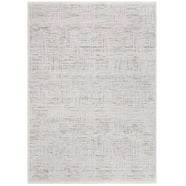 SAFAVIEH Abstract Delia Geometric Striped Wool Area Rug, Grey/Ivory, 8 ...
