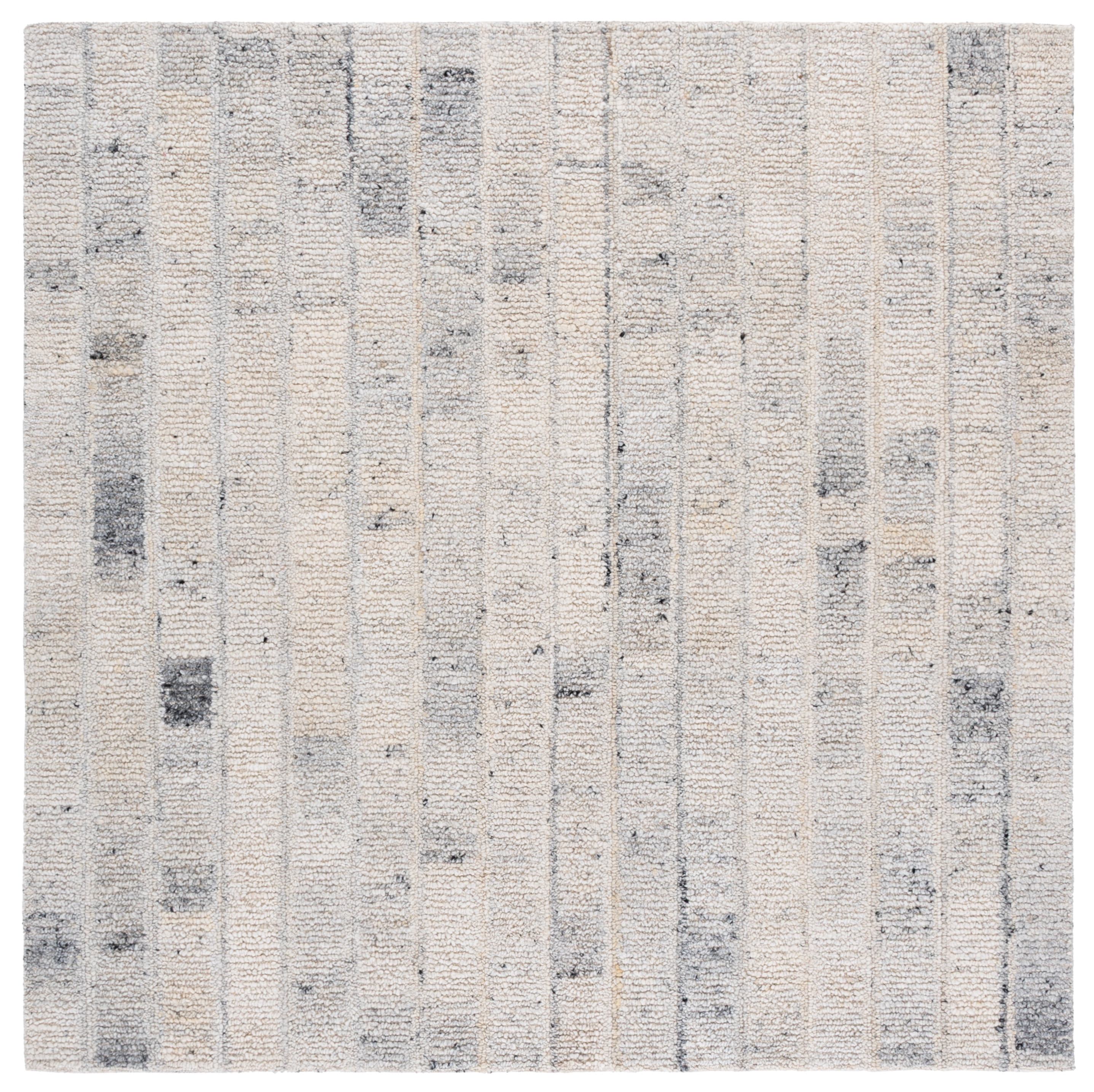 SAFAVIEH Harvest Deloris Solid Area Rug, Light Grey, 6' x 6' Square ...