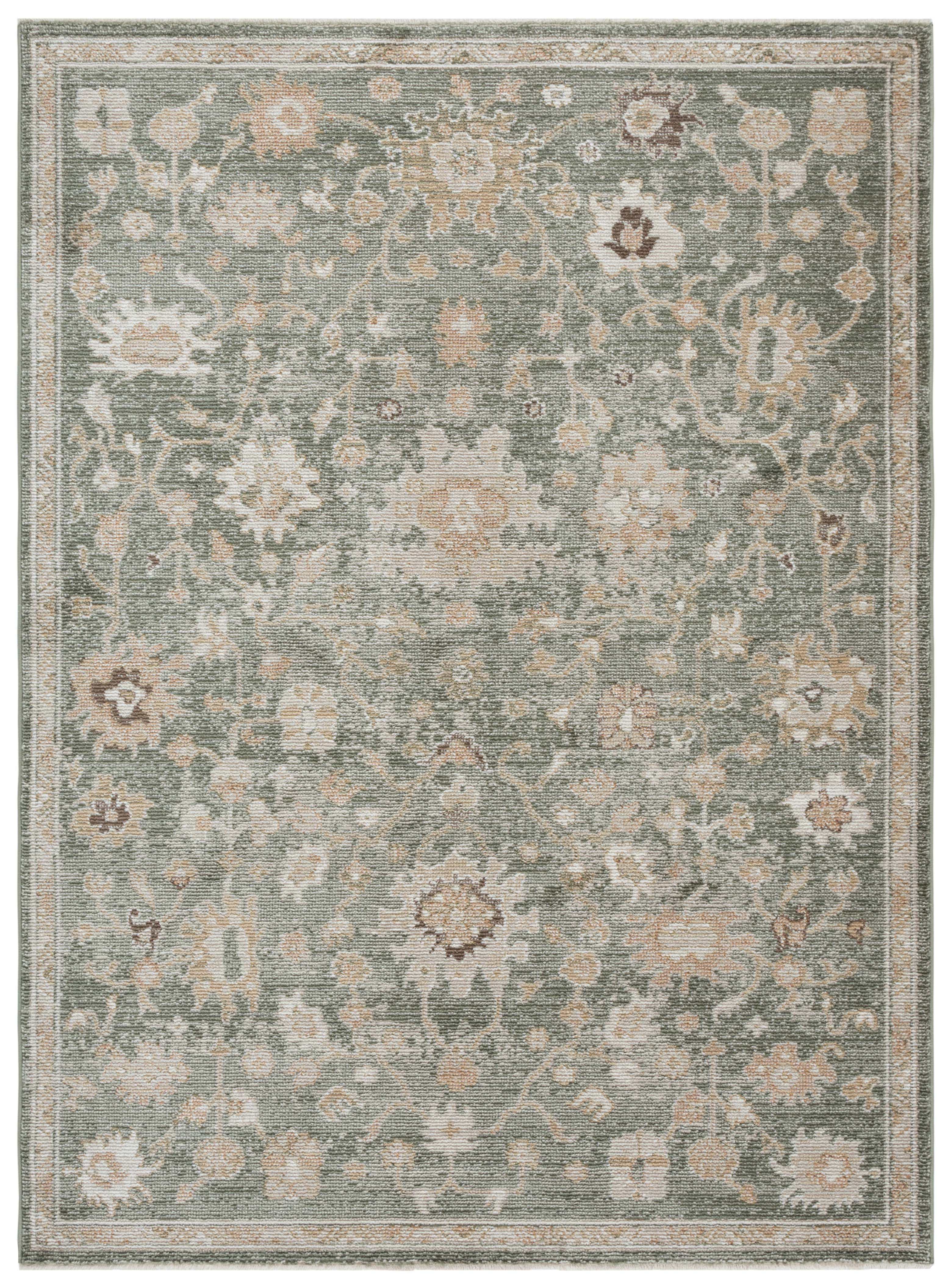 SAFAVIEH Hazel Faye Floral Area Rug, Green/Beige, 4' x 6' - Walmart.com
