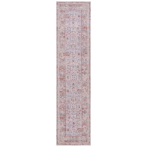 SAFAVIEH Hellenic Marquis Medallion Runner Rug, Ivory/Rust, 3' x 13 ...