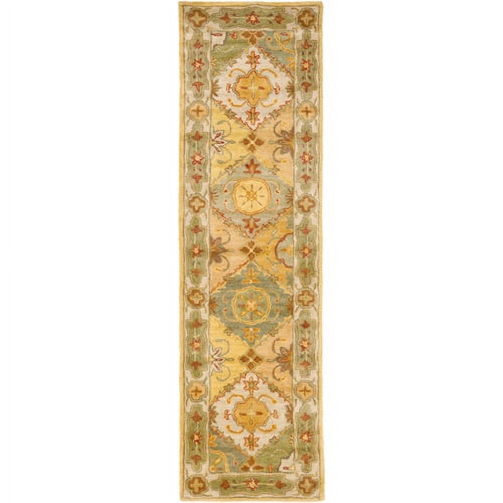 SAFAVIEH Heritage Anita Oriental Wool Runner Rug, Multi/Ivory, 2'3" x 8 ...