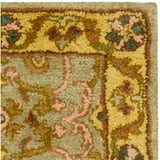 SAFAVIEH Heritage Carrick Traditional Wool Area Rug, Green/Gold, 3' x 5 ...