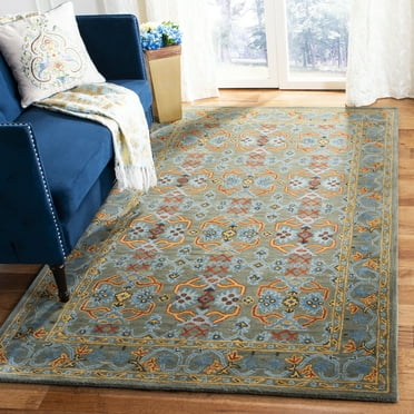 SAFAVIEH Heritage Carmella Floral Wool Runner Rug, Red/Blue, 2'3" x 8 ...