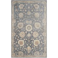 SAFAVIEH Micro-Loop Braylon Traditional Floral Wool Area Rug, Blue ...