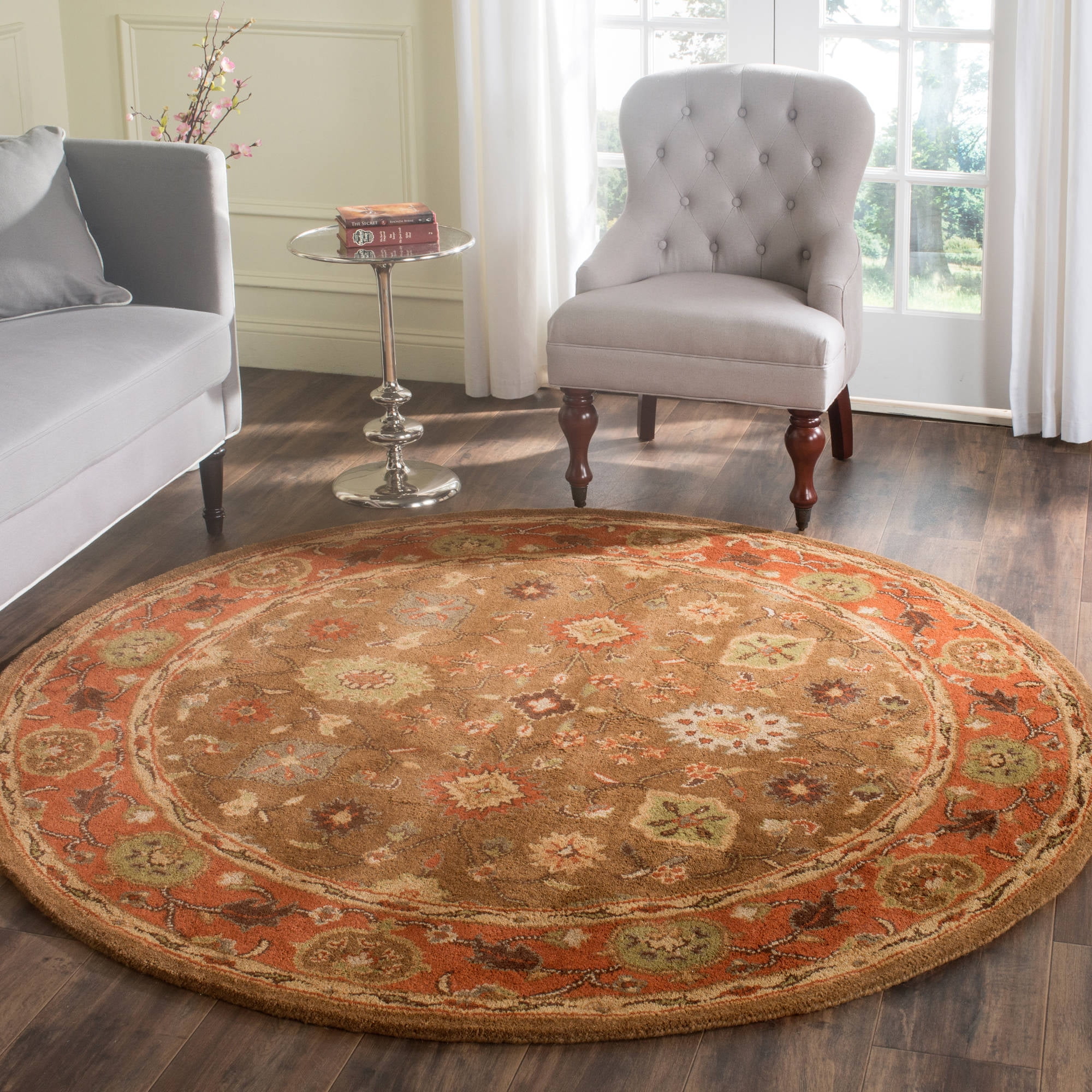SAFAVIEH Heritage Rothesay Traditional Wool Area Rug, Moss/Rust, 3'6" x ...