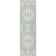 SAFAVIEH Heritage Trafford Floral Wool Runner Rug, Blue/Ivory, 2'3" x 8 ...