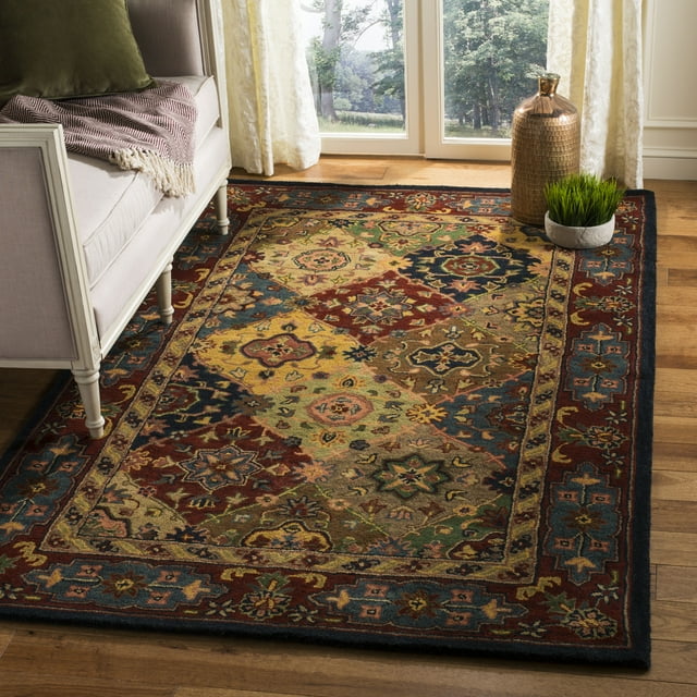SAFAVIEH Heritage Trudi Traditional Wool Area Rug, Red/Multi, 11' x 16 ...