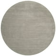 SAFAVIEH Himalaya Rachelle Solid Wool Area Rug, Grey, 10' x 10' Round ...