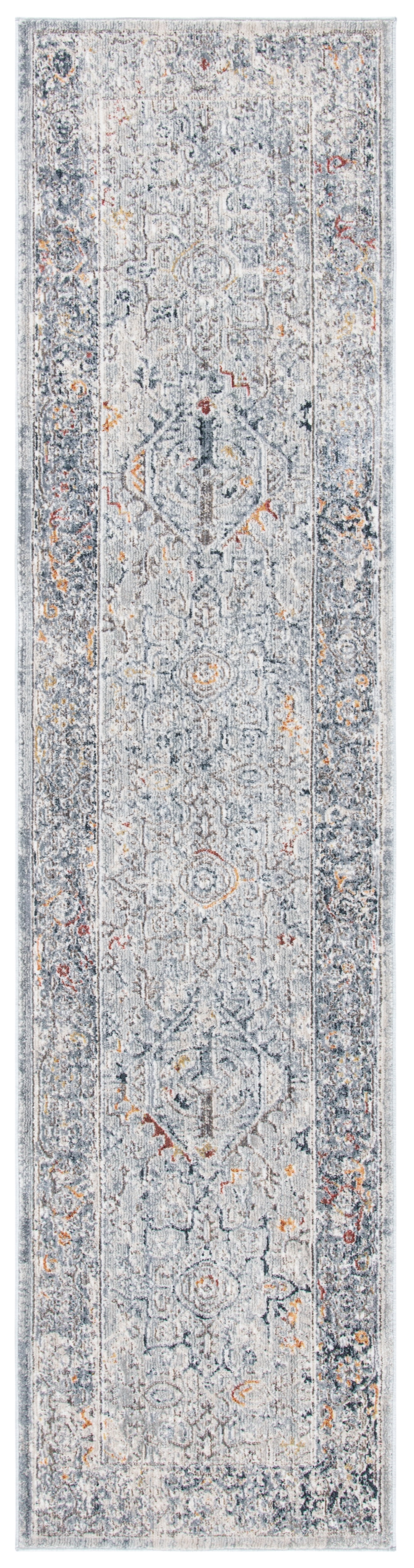 SAFAVIEH History Jamal Oriental Runner Rug, Light Grey/Navy, 3' x 10 ...