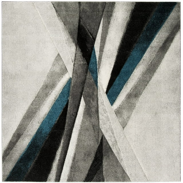 SAFAVIEH Hollywood Collection HLW710D Grey / Teal Rug - Walmart.com