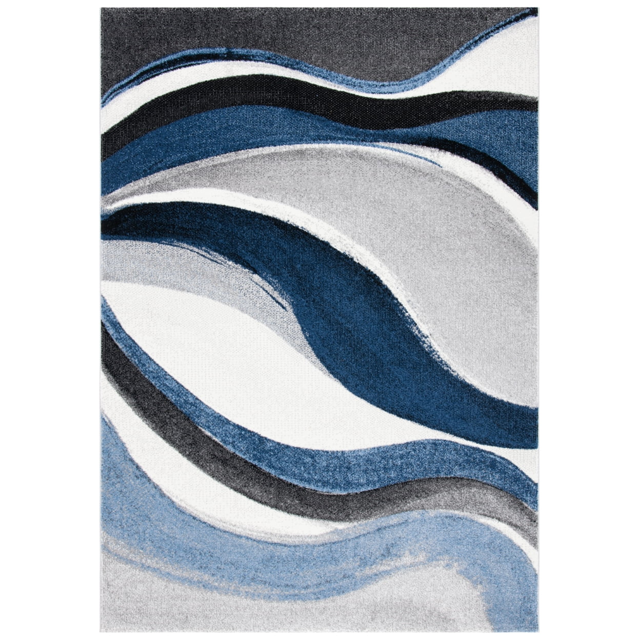 SAFAVIEH Hollywood Dalton Abstract Area Rug, Grey/Blue, 9' x 12 ...
