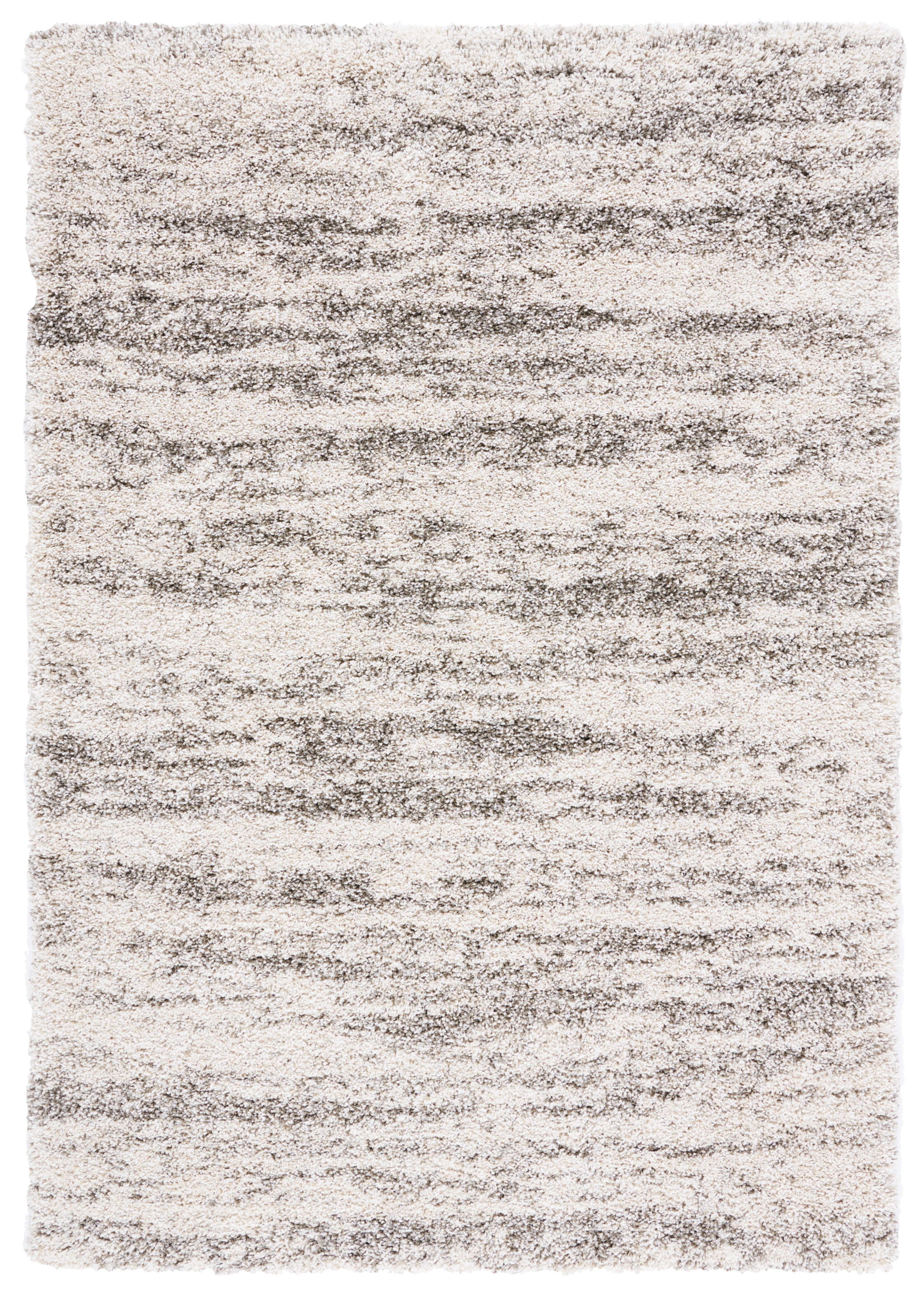 SAFAVIEH Hudson Jack Abstract Shag Area Rug, Ivory/Grey, 2'3" x 3'9 ...
