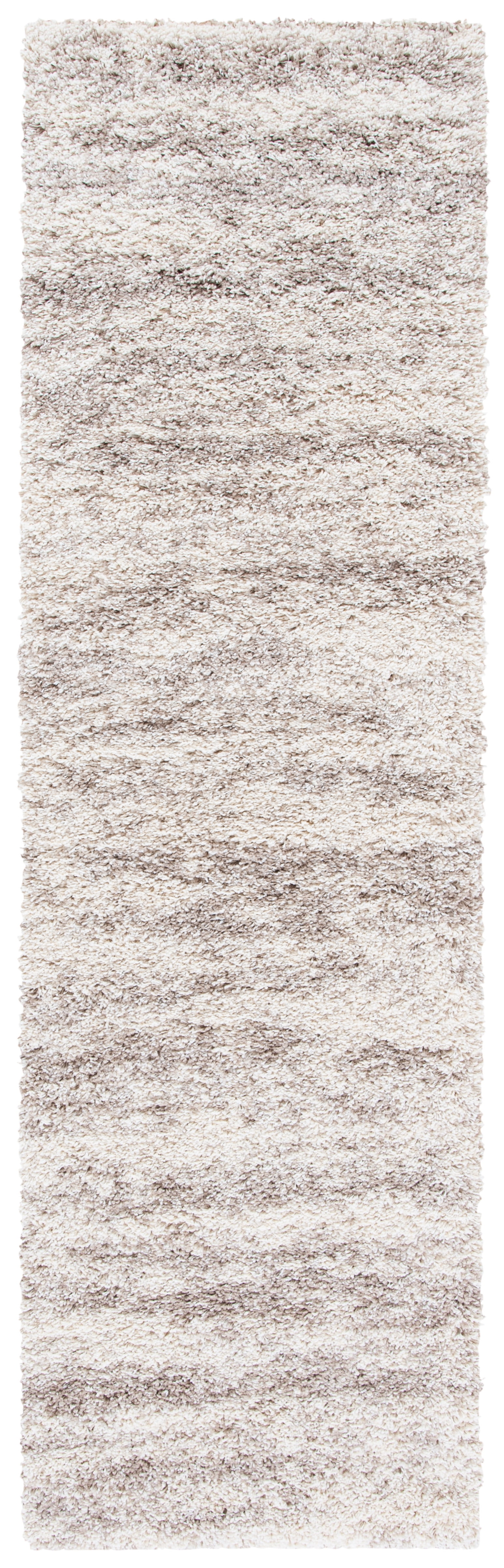 SAFAVIEH Hudson Jack Abstract Shag Runner Rug, Ivory/Beige, 2'3" x 12 ...