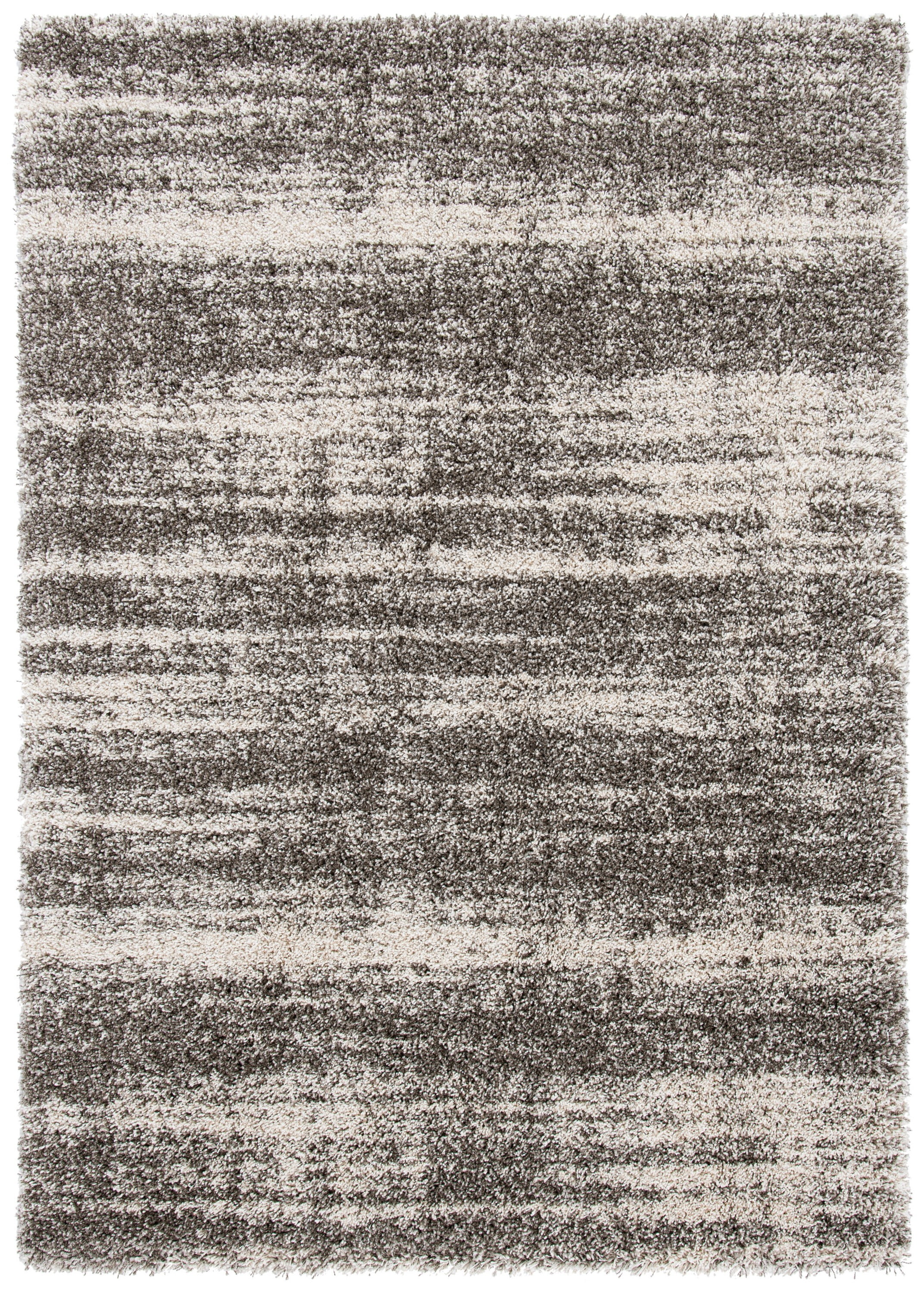 SAFAVIEH Hudson Shag Jackalyn Abstract Area Rug, Ivory/Grey, 4' x 6 ...