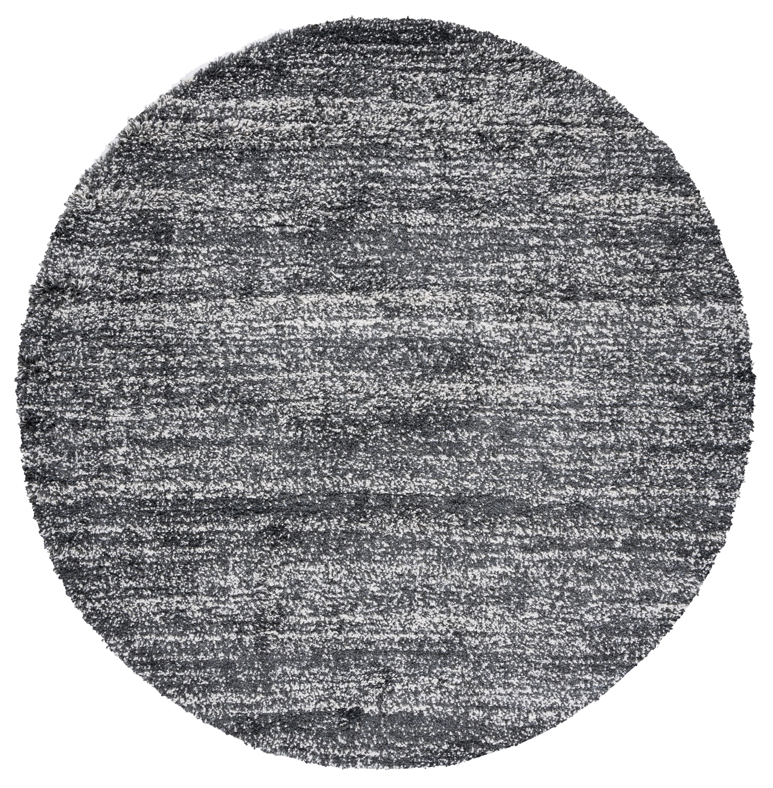 SAFAVIEH Hudson Shag Jaden Striped Area Rug, Dark Grey/Ivory, 7' x 7 ...