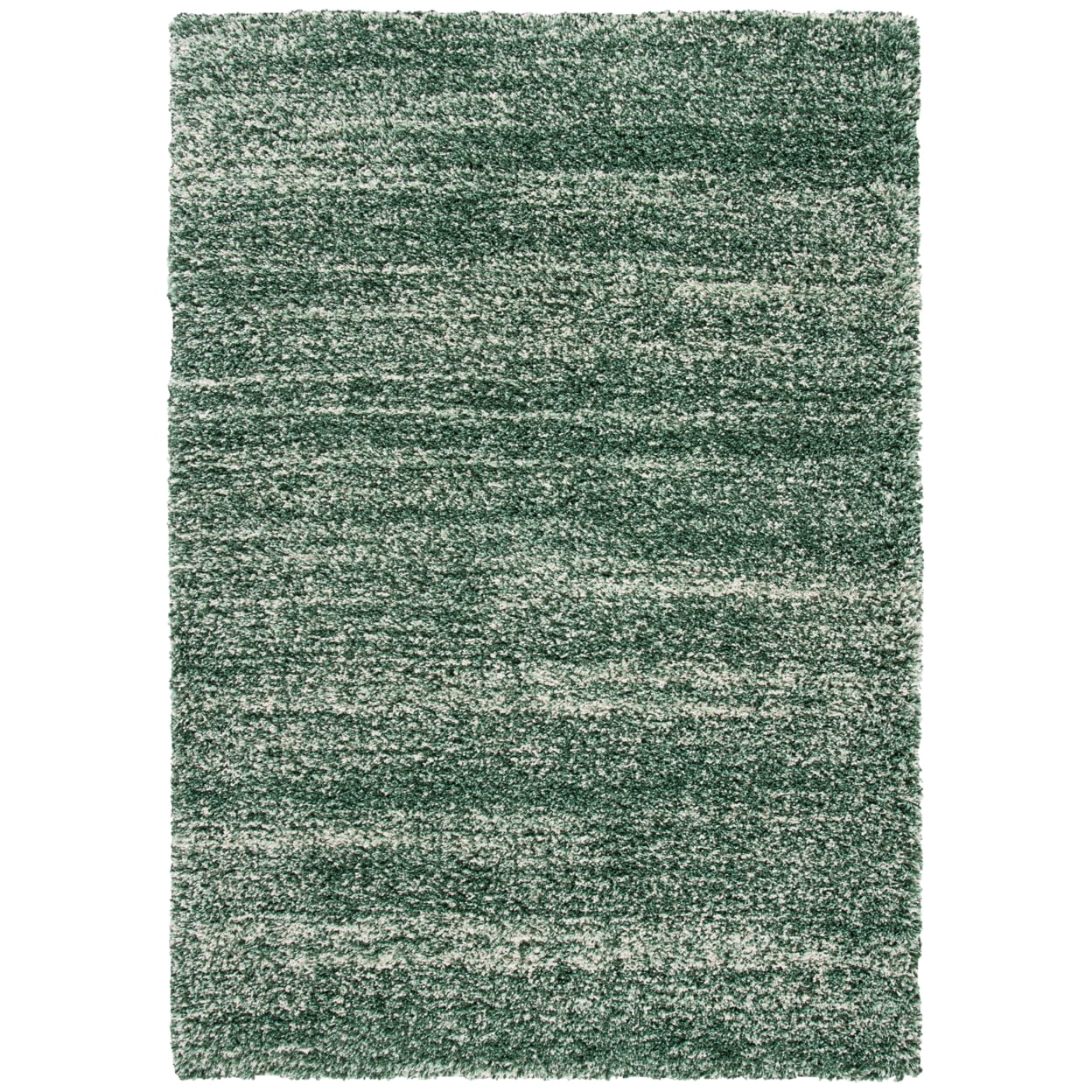 SAFAVIEH Hudson Shag Jaden Striped Area Rug, Green/Ivory, 5'3" x 7'6 ...
