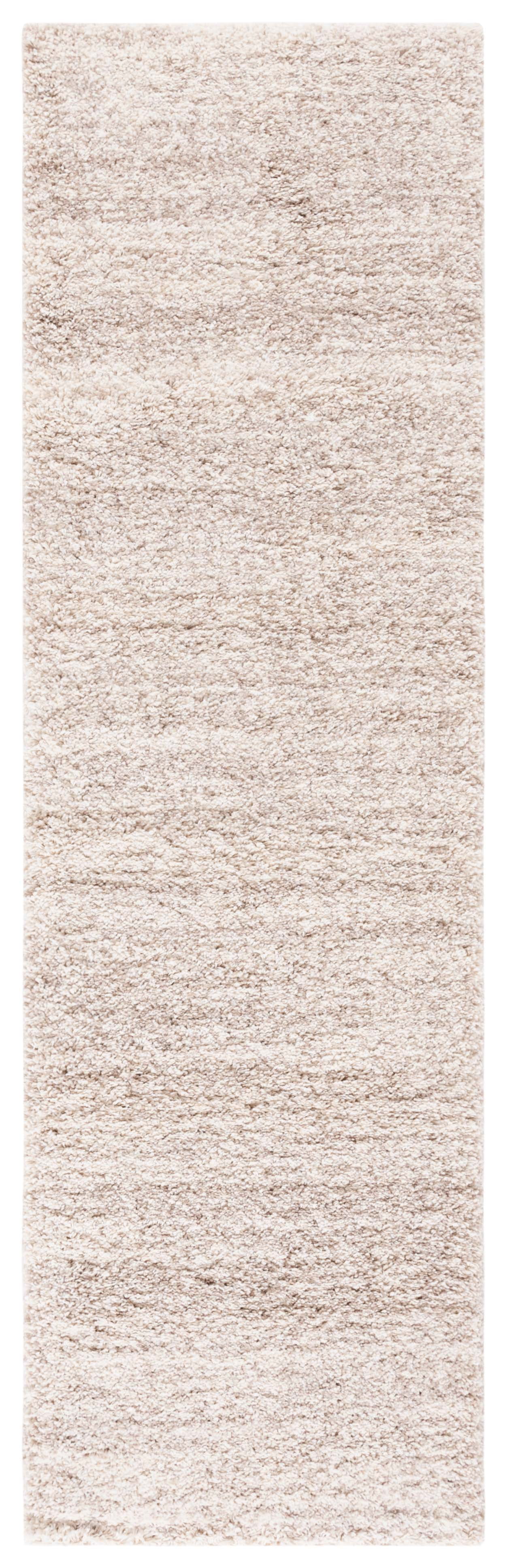 SAFAVIEH Hudson Shag Jaden Striped Runner Rug, Ivory/Beige, 2'3" x 8 ...