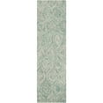 SAFAVIEH Ikat Kim Geometric Braided Wool Runner Rug, Ivory/Sea Blue, 2 ...