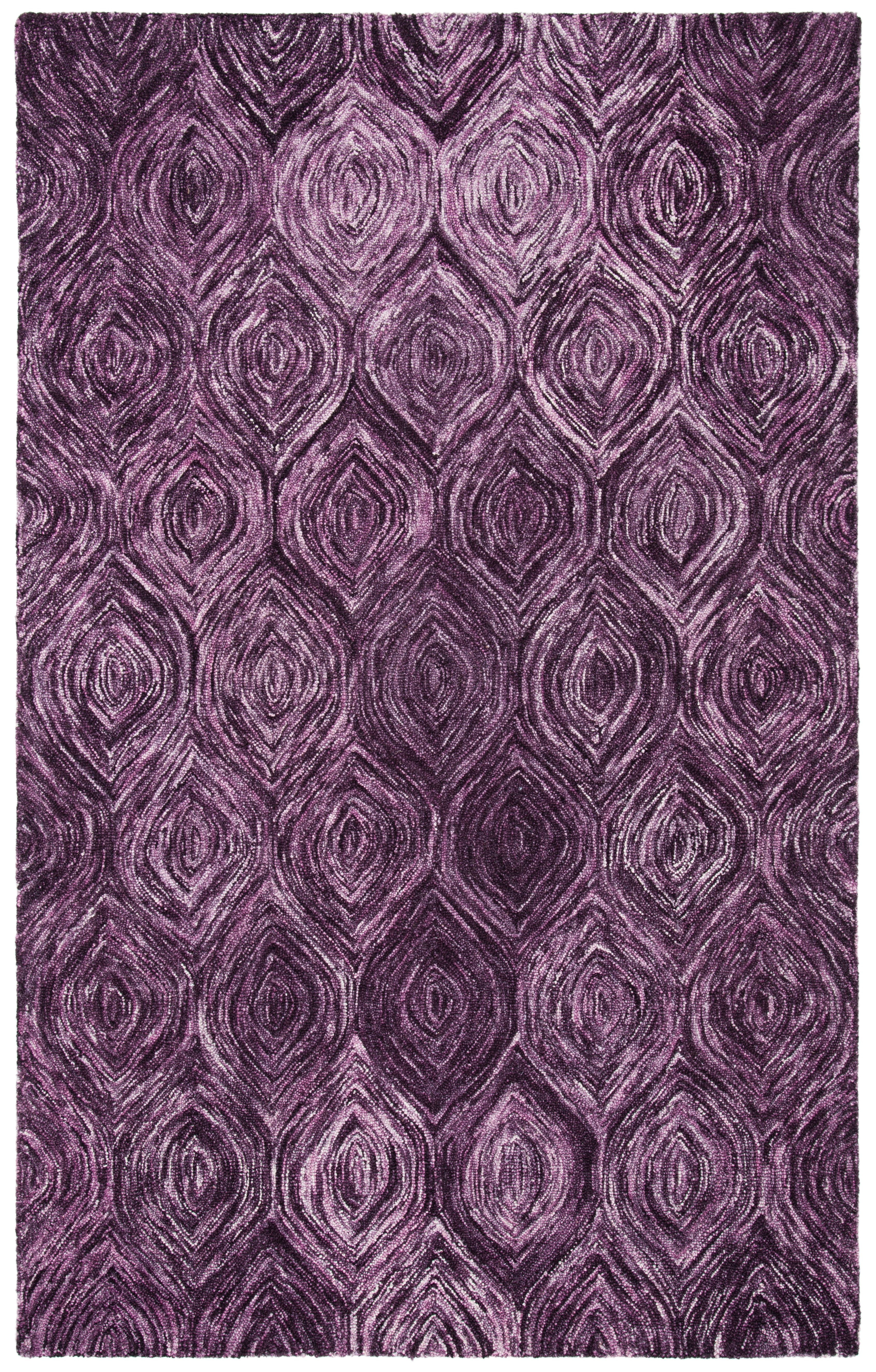 SAFAVIEH Ikat Kim Geometric Wool Area Rug, Purple, 5' x 8' - Walmart.com