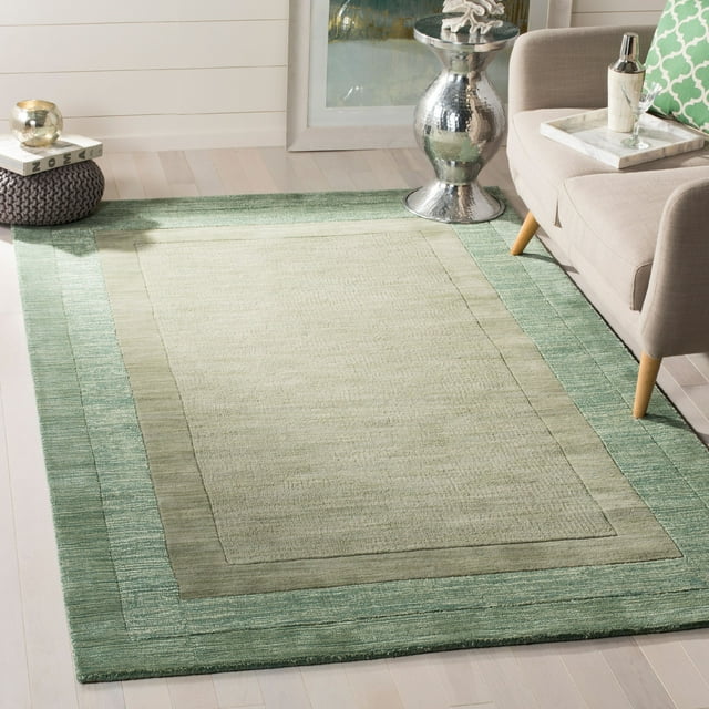 SAFAVIEH Impressions IM821D Green / Beige Rug - Walmart.com