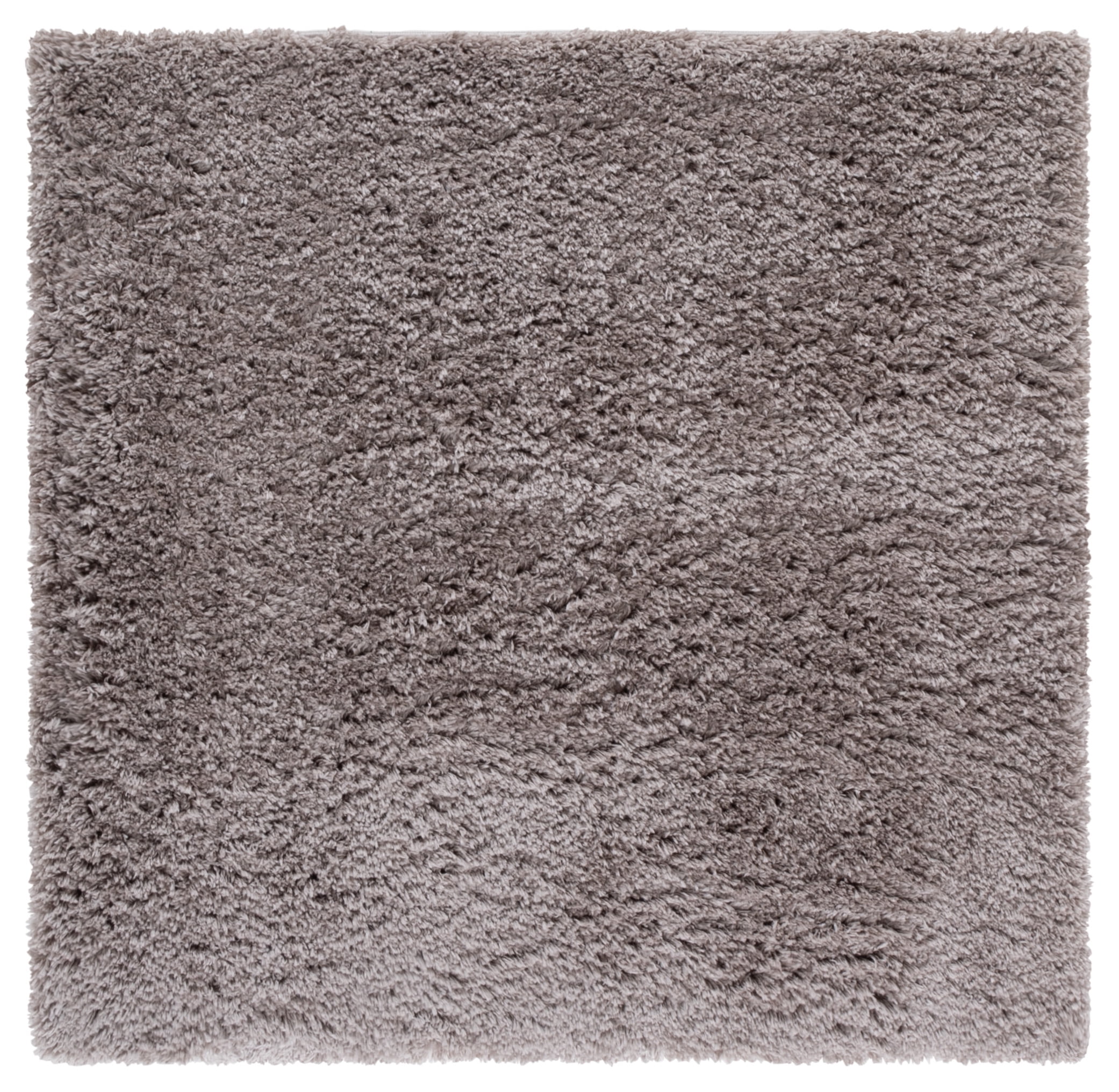 SAFAVIEH Indie Balfour Solid Shag Area Rug, Mushroom, 4' x 4' Square ...