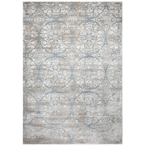 SAFAVIEH Glamour Tiana Damask Area Rug, Grey/Ivory, 8' x 11' - Walmart.com