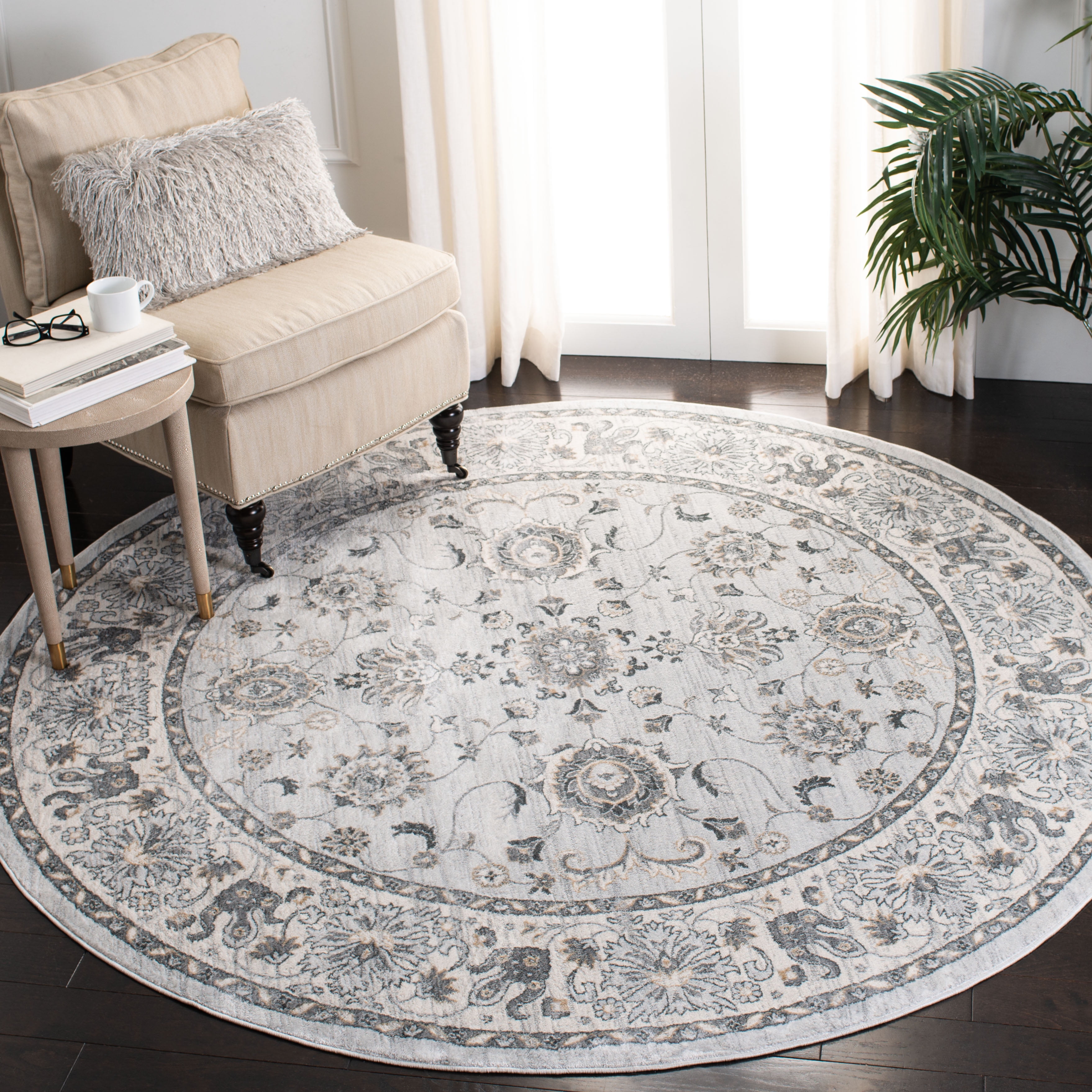 SAFAVIEH Isabella ISA940G Light Grey / Cream Rug - Walmart.com