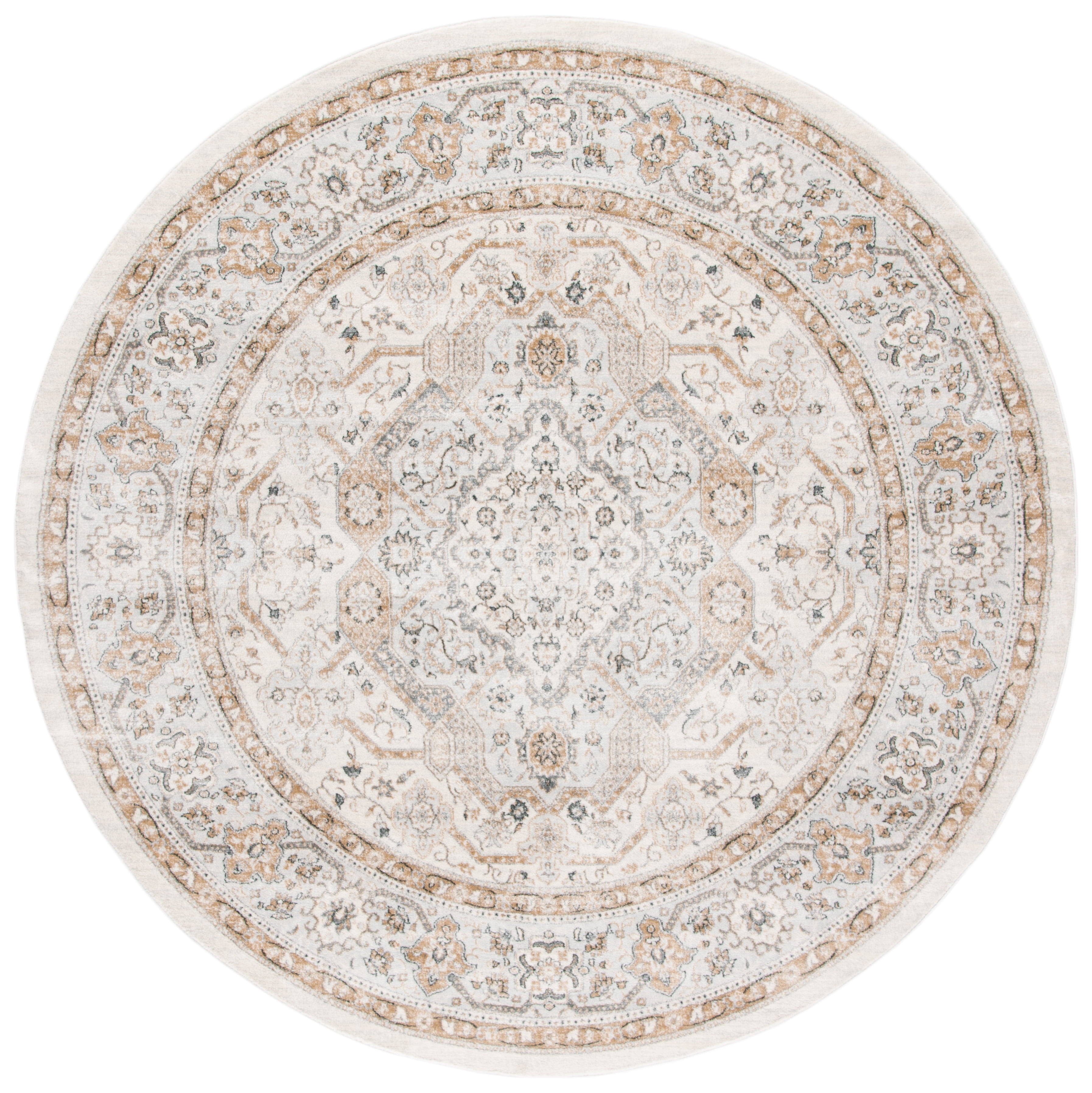 SAFAVIEH Isabella Zander Oriental Area Rug, Cream/Beige, 10' x 10 ...