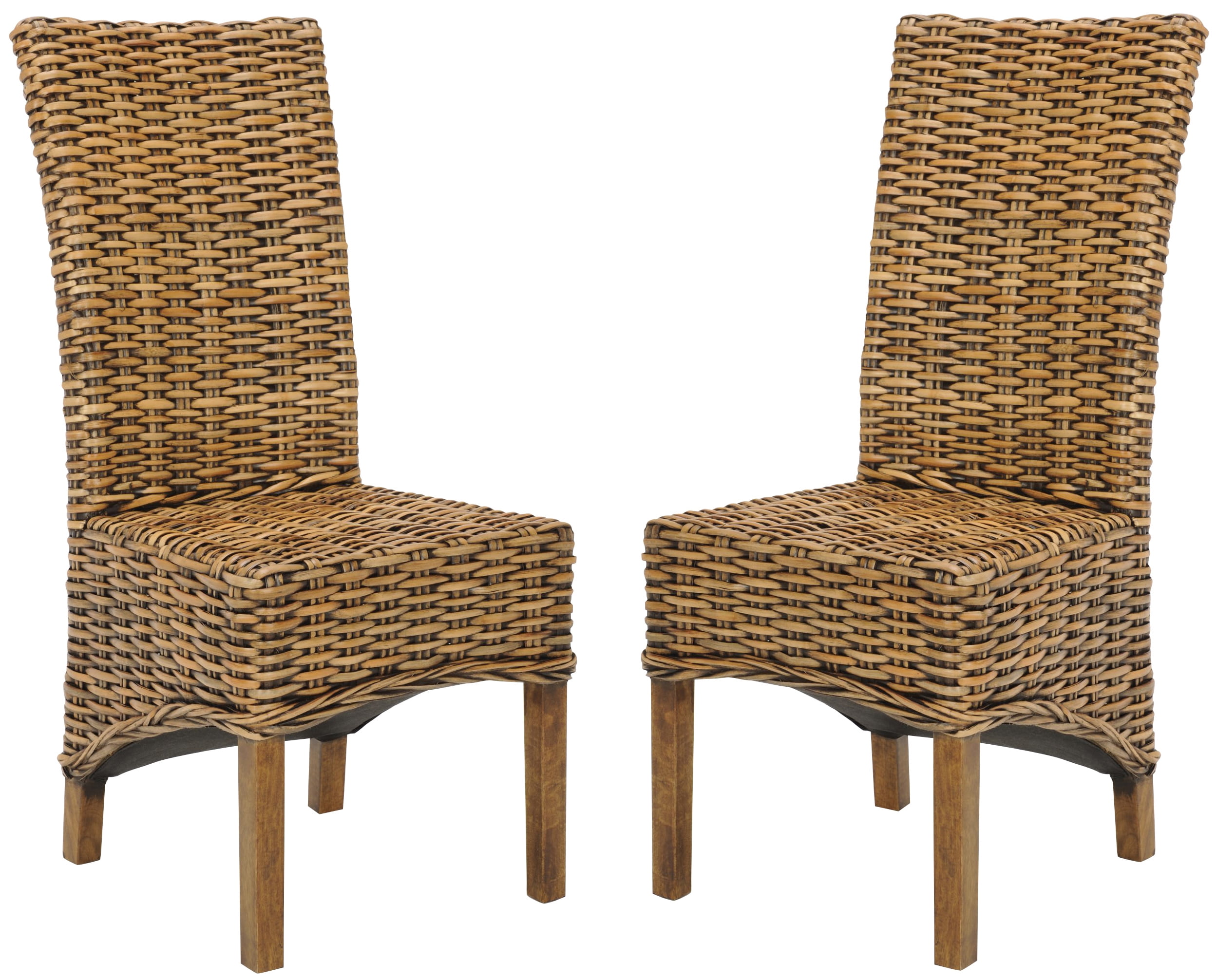 Free Shipping! SAFAVIEH Isla Bohemian Rattan Solid Dining Parsons Chair ...