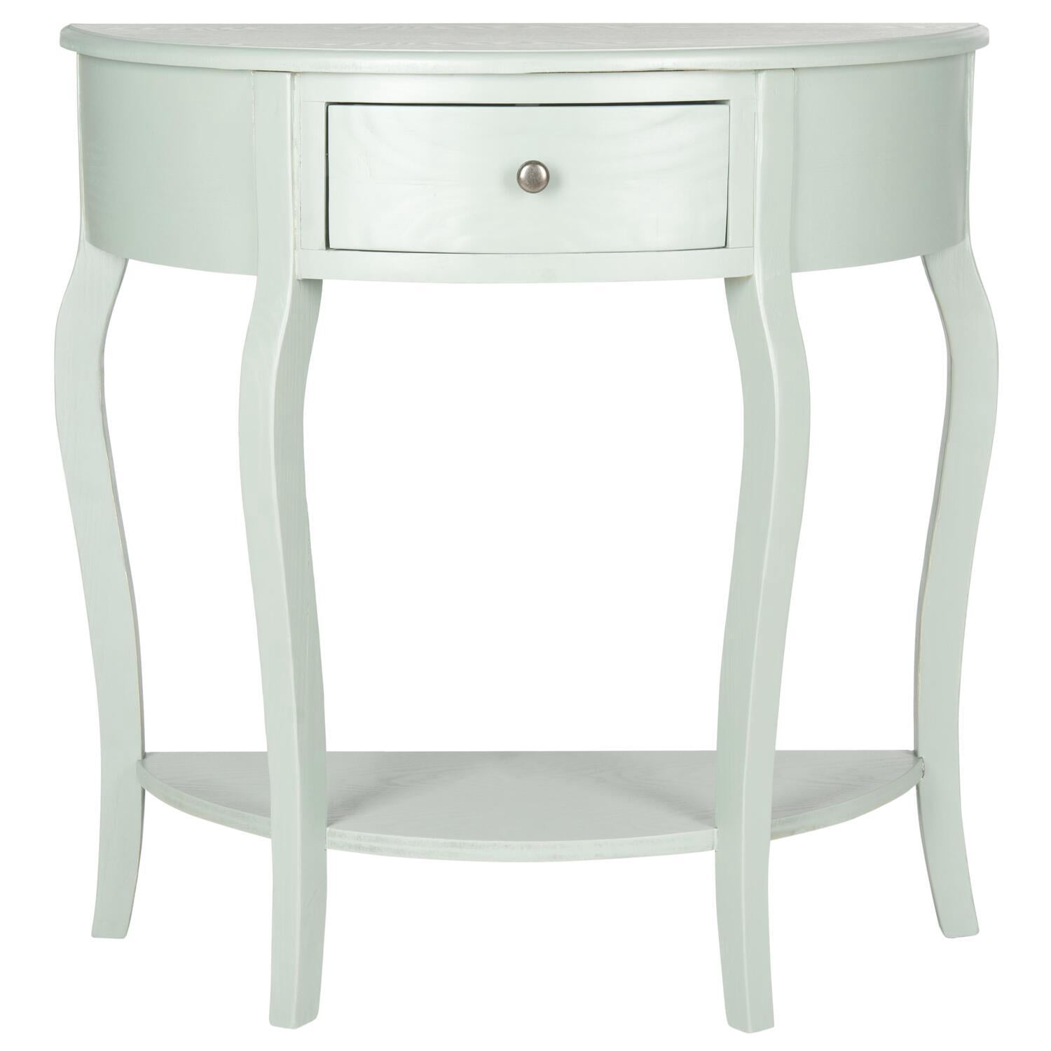 SAFAVIEH Jan Demilune Small Console Table Dusty Green - Walmart.com