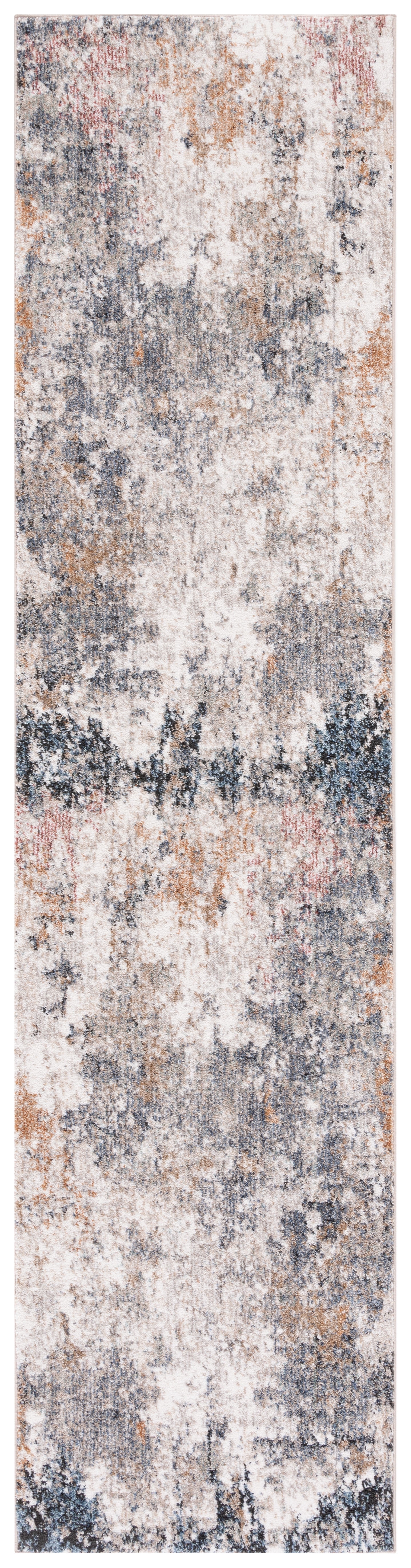 SAFAVIEH Jasmine Alexanndria Abstract Runner Rug, Grey/Taupe, 2'2" x 9 ...