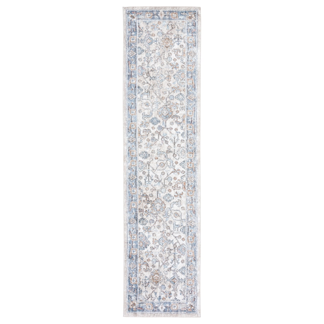 SAFAVIEH Jasmine Collection JSM343A Ivory / Blue Rug - Walmart.com