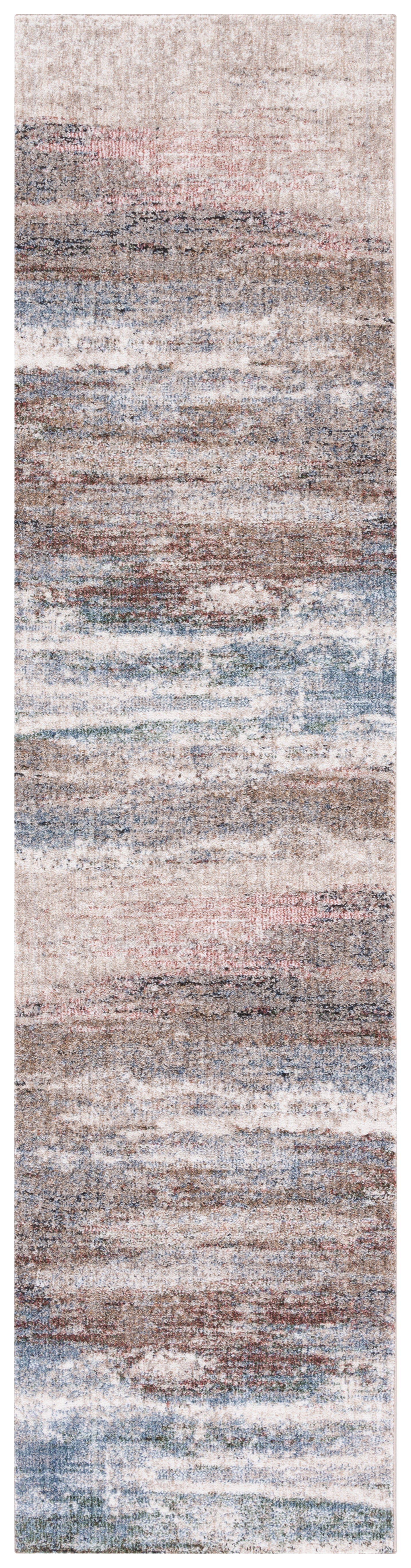SAFAVIEH Jasmine Lennard Abstract Runner Rug, Grey/Blue, 2'2" x 9 ...